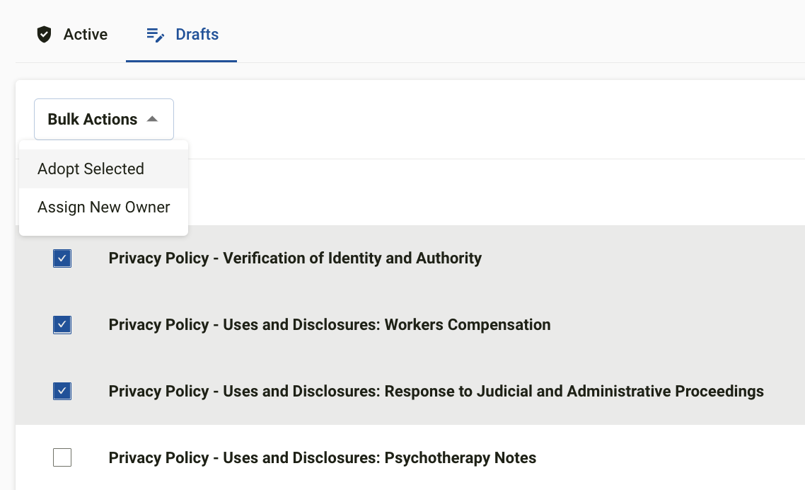 Policies - How to Activate a Policy
